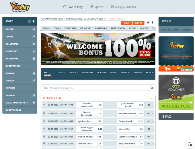YesPlay Sport Betting Detailed Review - Bet and Win