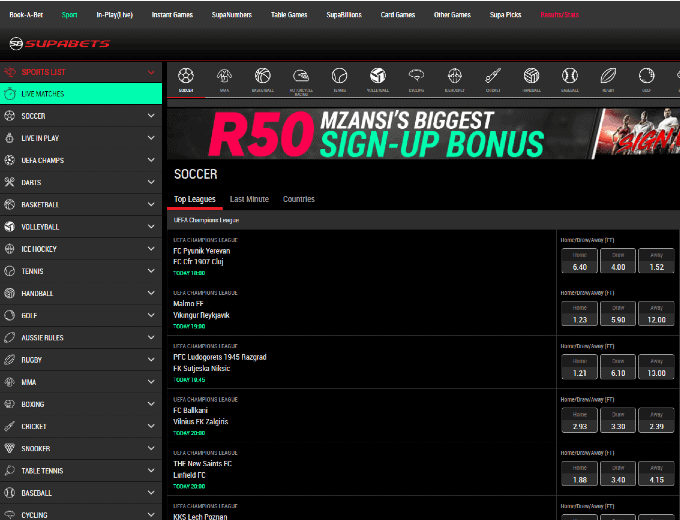 Supabets Detailed Bookmaker Review - Bet and Win